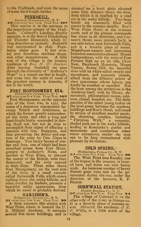 Hudson River Railroad Maps, 1867 – CROTON