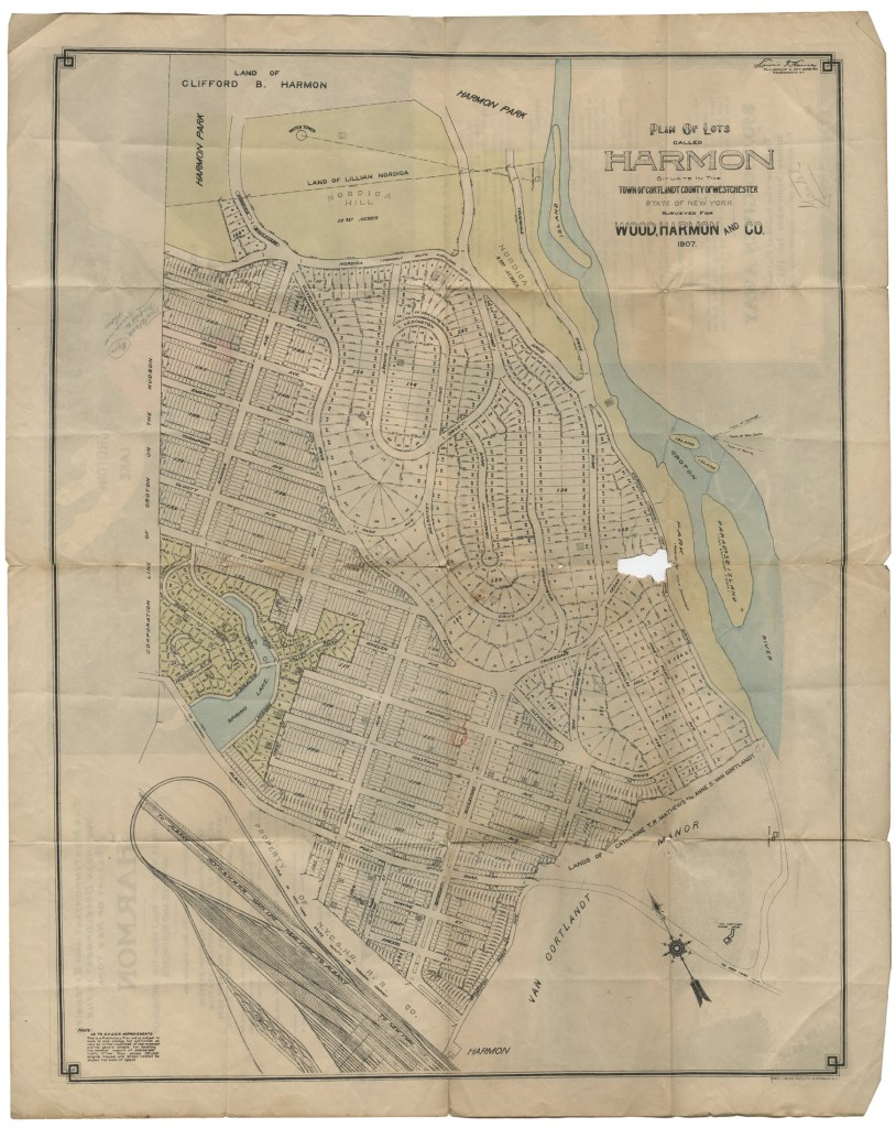 Harmon Map and Plan of Lots, 1907 – CROTON